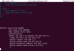 Linux DHCP Server Kurulumu | BilgiALNET